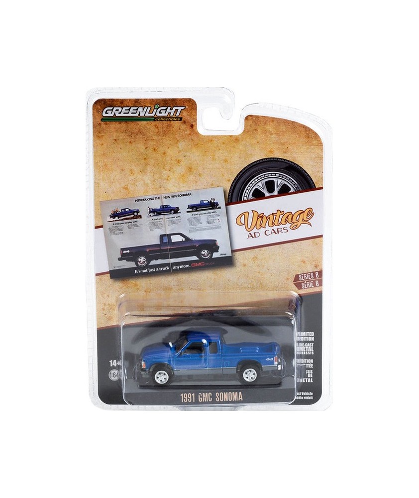 Greenlight Vintage Ad Cars Series 8 - 1991 GMC Sonoma