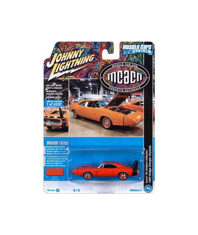 Johnny Lightning Muscle Cars USA - 1969 Dodge Charger Daytona