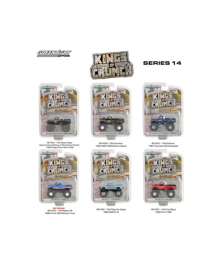 Greenlight Kings of Crunch Series 14 - Six Truck Set