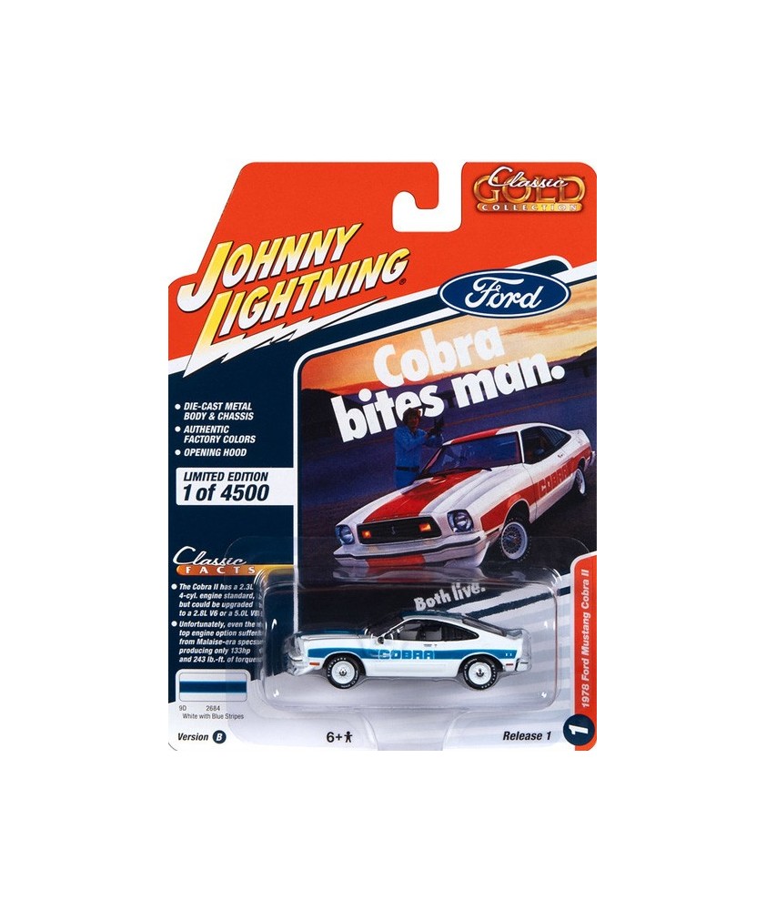 Johnny Lightning Classic Gold - 1978 Ford Mustang Cobra II