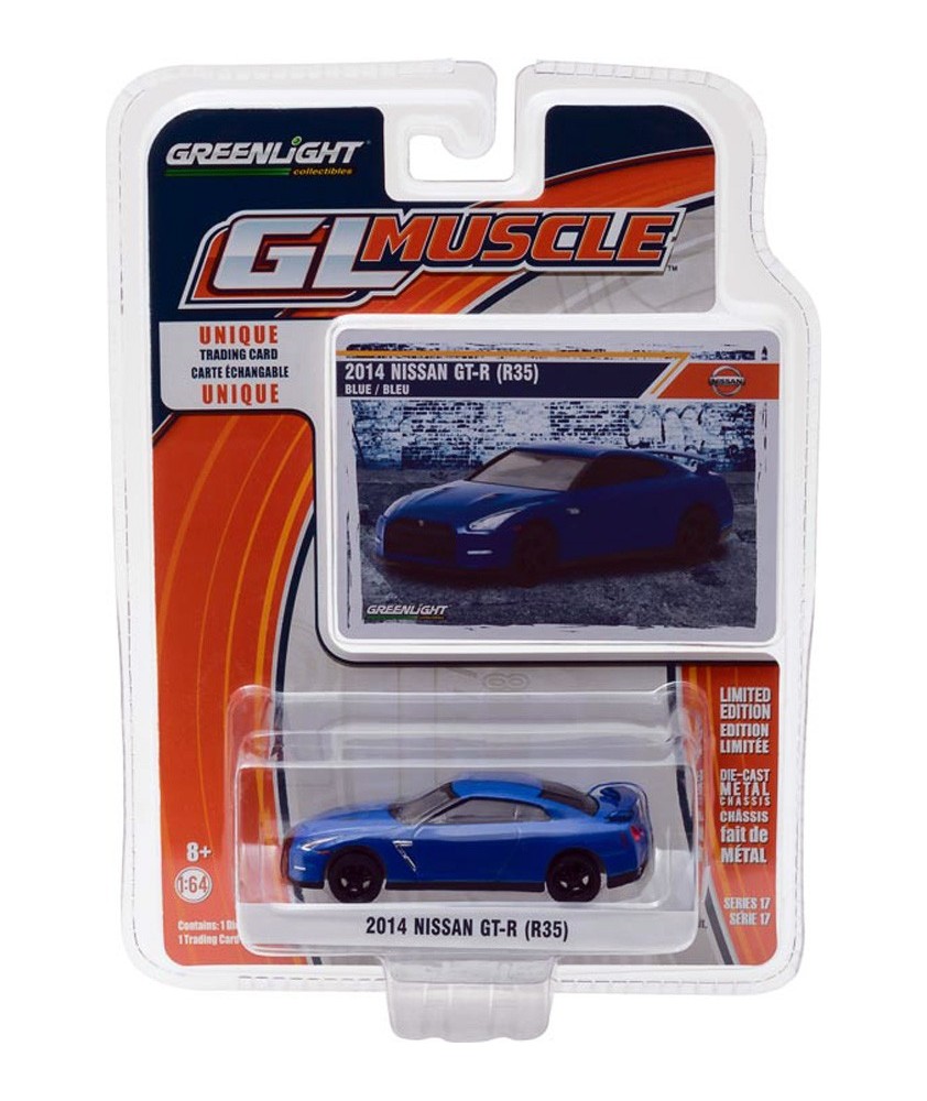 Greenlight Muscle Series 17 - 2014 Nissan GT-R (R35) in Blue