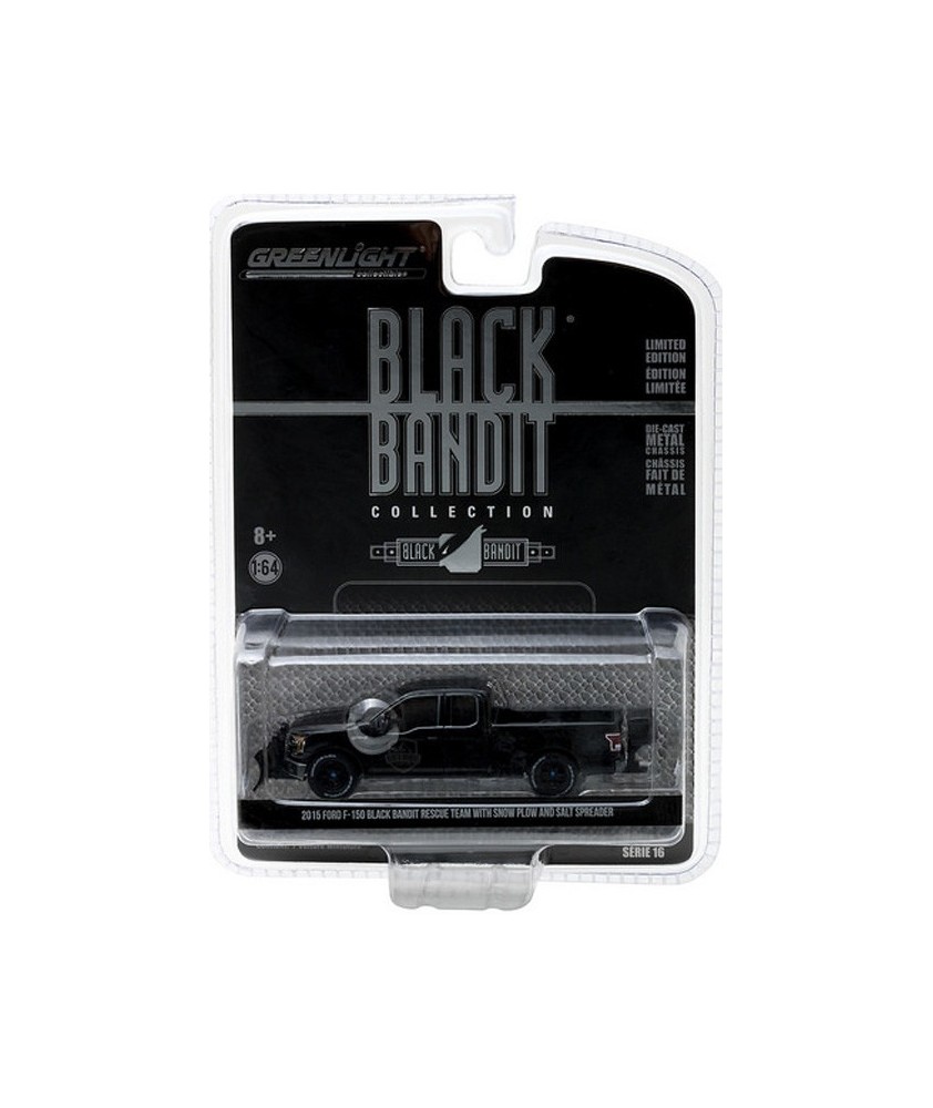Greenlight Black Bandit Series 16 - 2015 Ford F-150 with Snow Plow