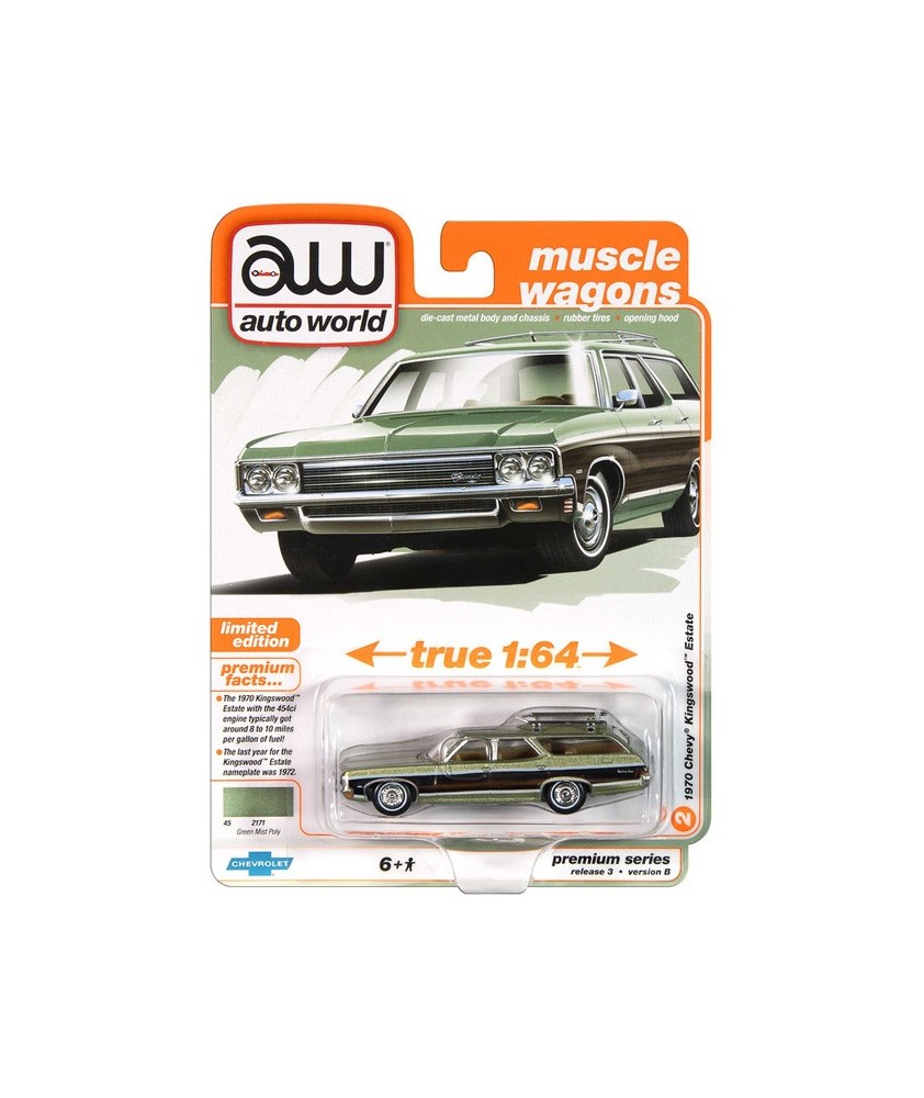 Auto World Premium Series 2024 Release 3B - 1970 Chevy Kingswood Estate