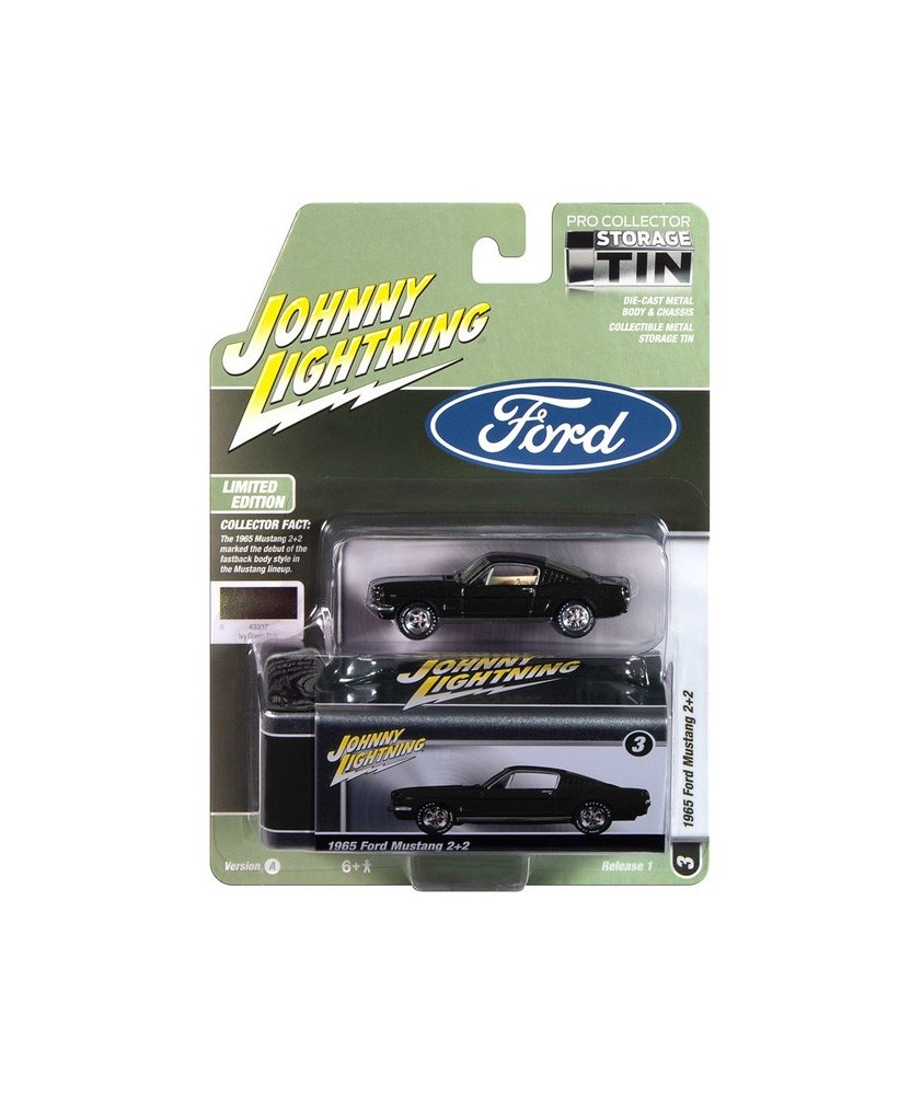 Johnny Lightning Collector Tin 2025 Release 1A - 1965 Ford Mustang 2+2
