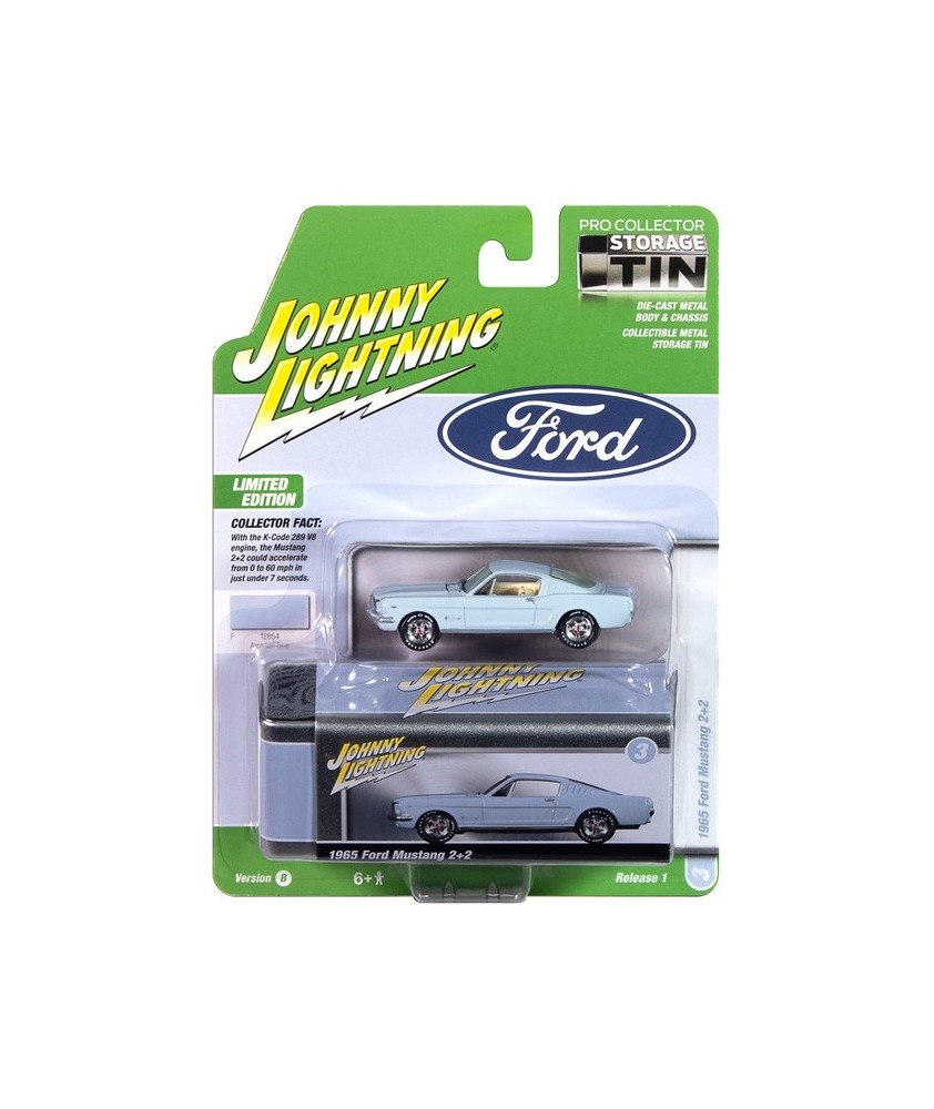 Johnny Lightning Collector Tin 2025 Release 1B - 1965 Ford Mustang 2+2