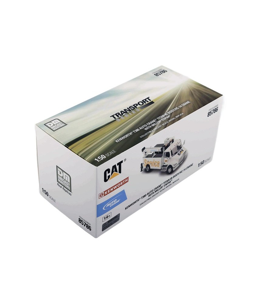 Diecast Masters CAT Service Truck - Kenworth T380 Auto-Crane Titan85 ...