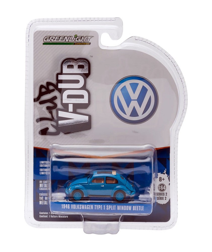 Greenlight Club Vee-Dub Series 2 -1946 Volkswagen Split Window Beetle
