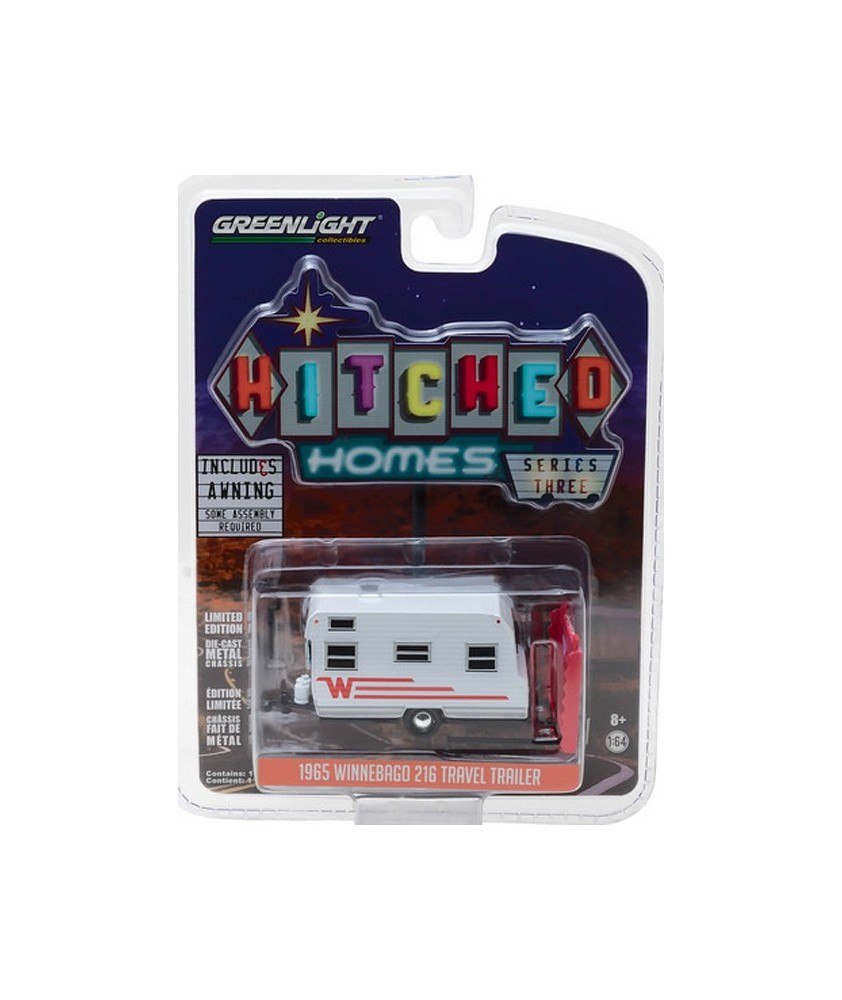 Greenlight Hitched Homes Series 3 - 1965 Winnebago 216 Travel Trailer