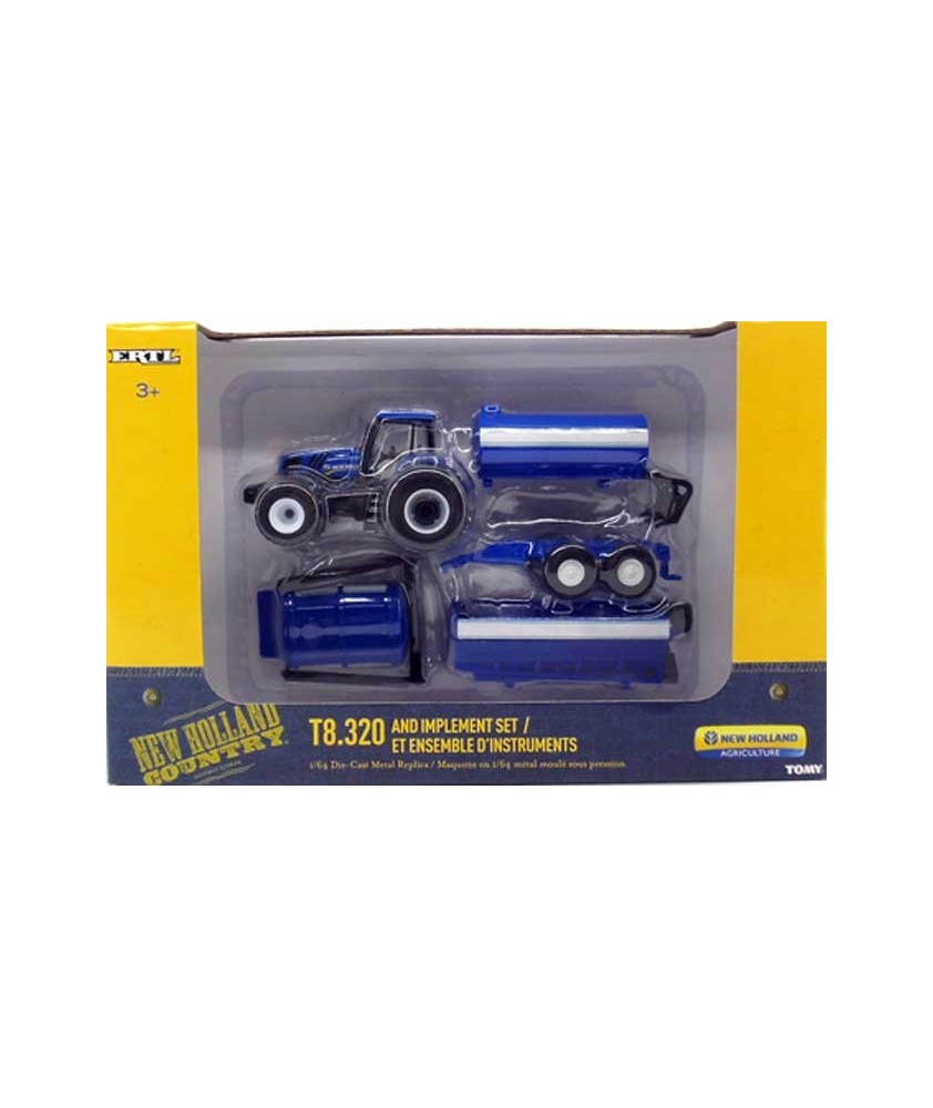 ERTL New Holland T8.320 Tractor and Implement Set