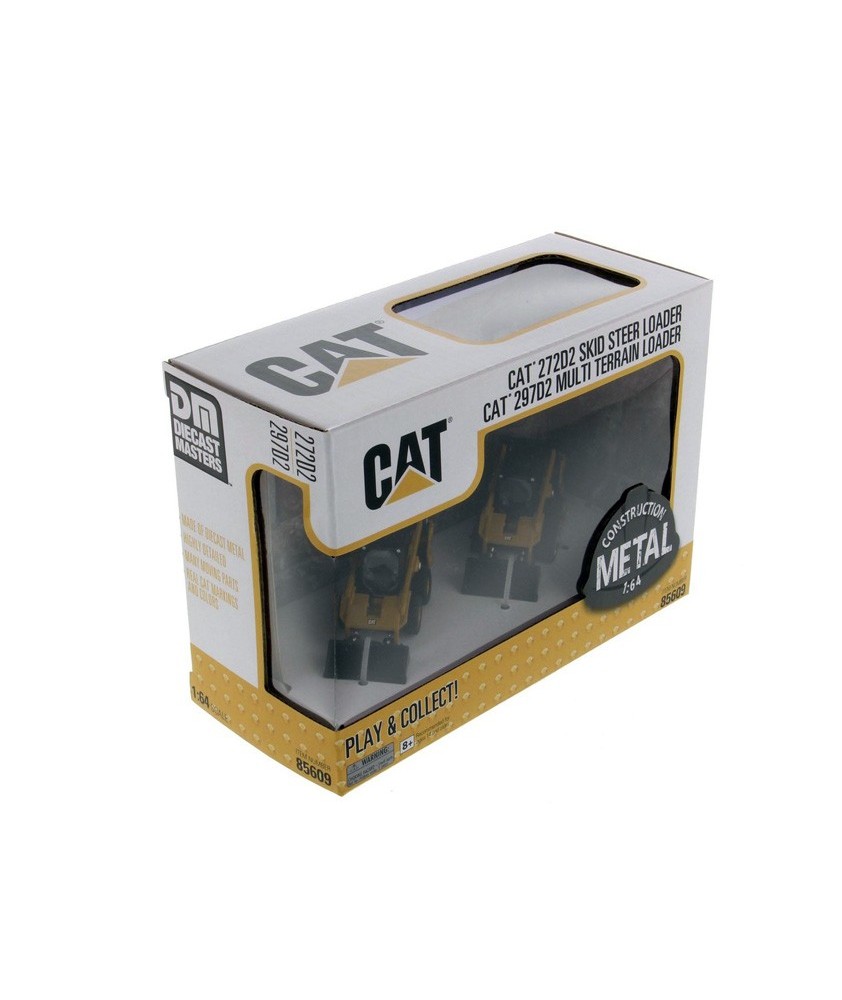 Diecast Masters Cat 272D2 Skid Loader and 297DA Compact Track Loader