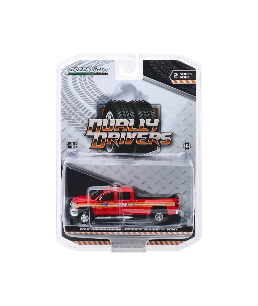 Greenlight Dually Drivers Series 2 - 2018 Chevy Silverado 3500 Truck