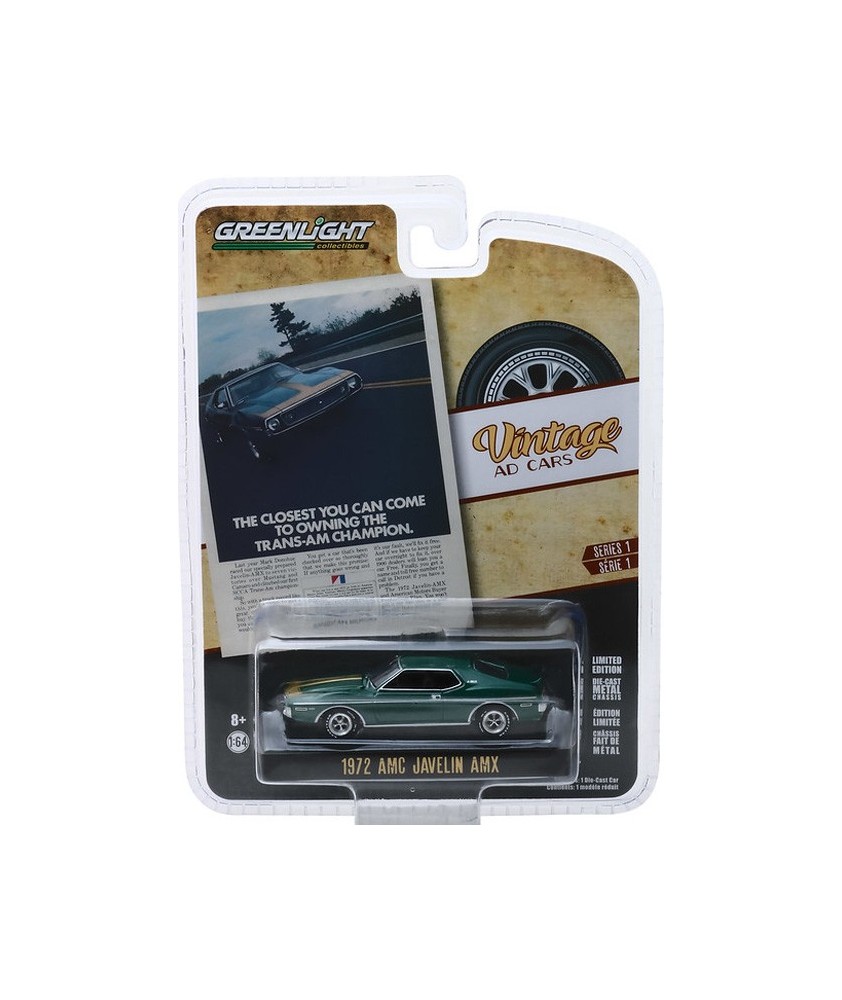 Greenlight Vintage Ad Cars Series 1 - 1972 AMC Javelin AMX