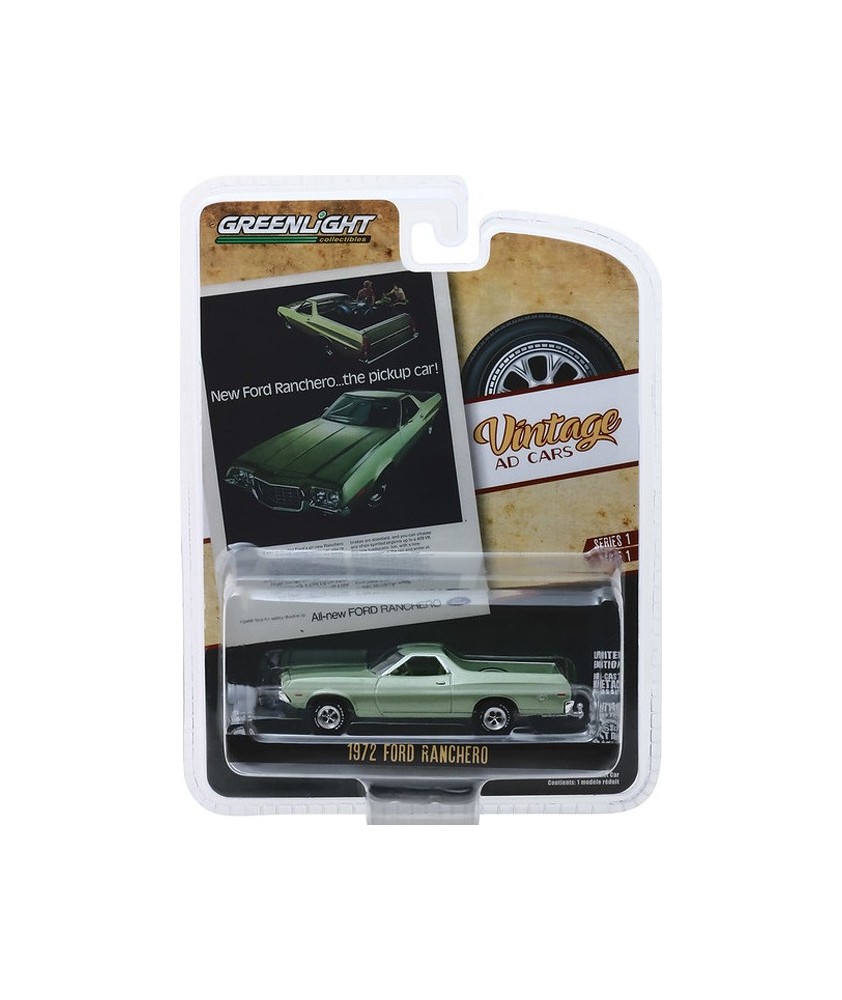 Greenlight Vintage Ad Cars Series 1 - 1972 Ford Ranchero