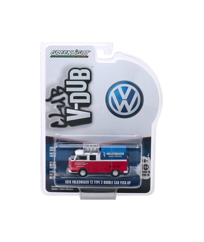 Greenlight Club V-Dub Series 10 - 1976 Volkswagen T2 Double Cab Truck