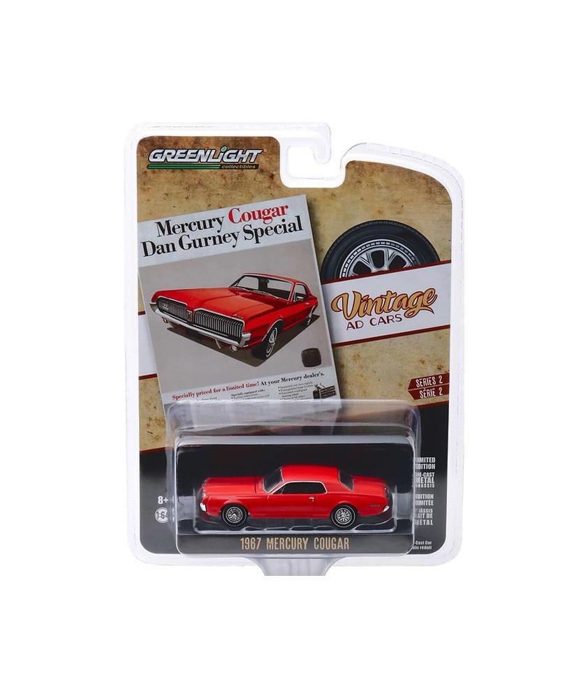 Greenlight Vintage Ad Cars Series 2 - 1967 Mercury Cougar