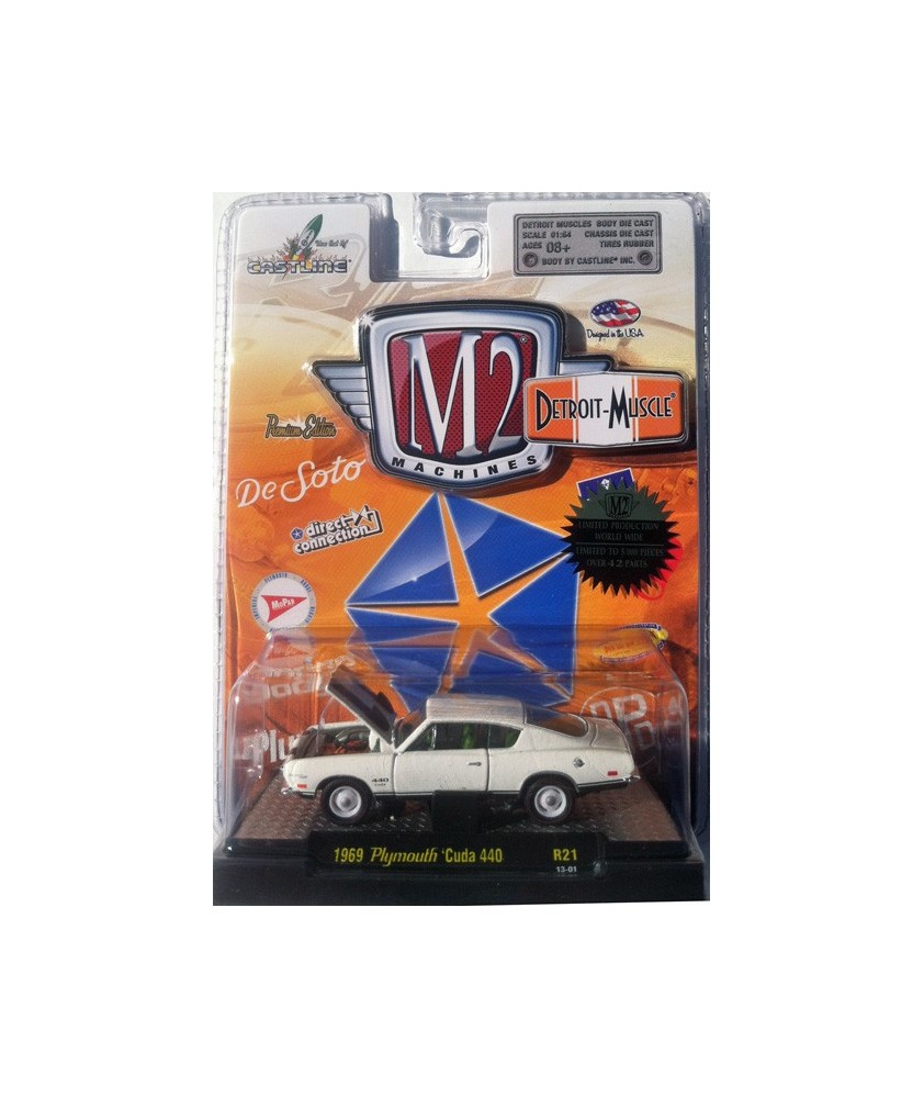 M2 Machines Detroit Muscle Release 21 - 1969 Plymouth Cuda 440