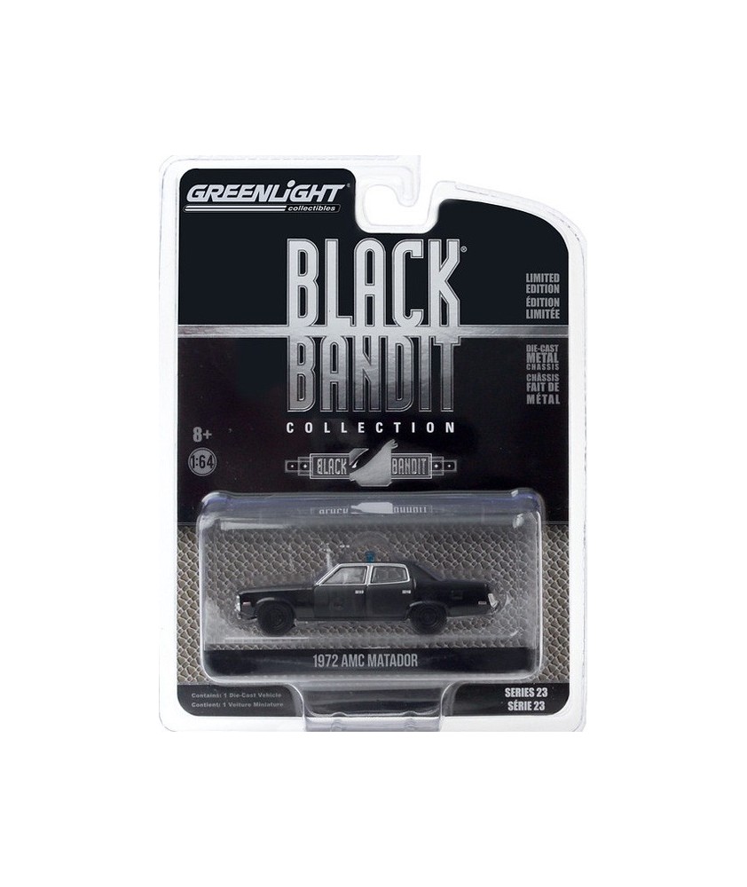 Greenlight Black Bandit Series 23 - 1972 AMC Matador Police Car