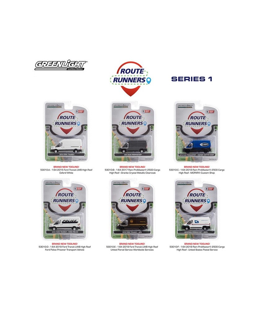 Greenlight Route Runners Series 1 - Six Truck Set