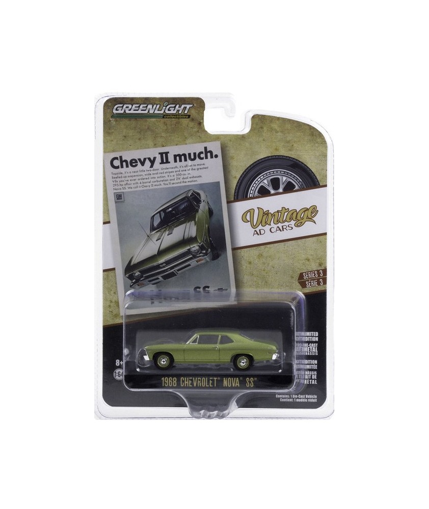 Greenlight Vintage Ad Cars Series 3 - 1968 Chevy Nova SS