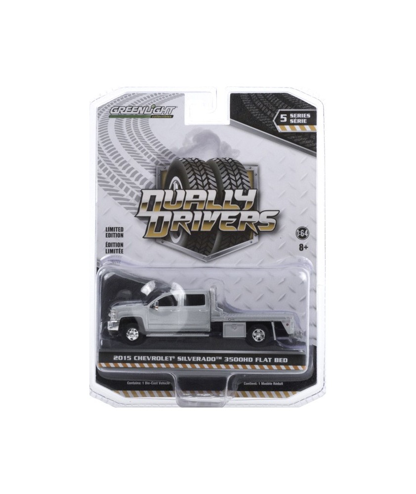 Greenlight Dually Drivers Series 5 - 2015 Chevy Silverado Flatbed
