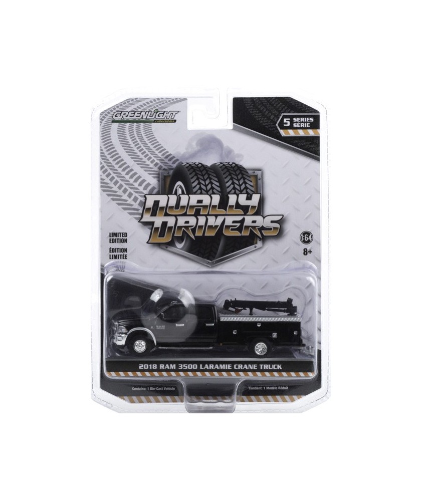 Greenlight Dually Drivers Series 5 - 2018 RAM 3500 Dually Crane Truck