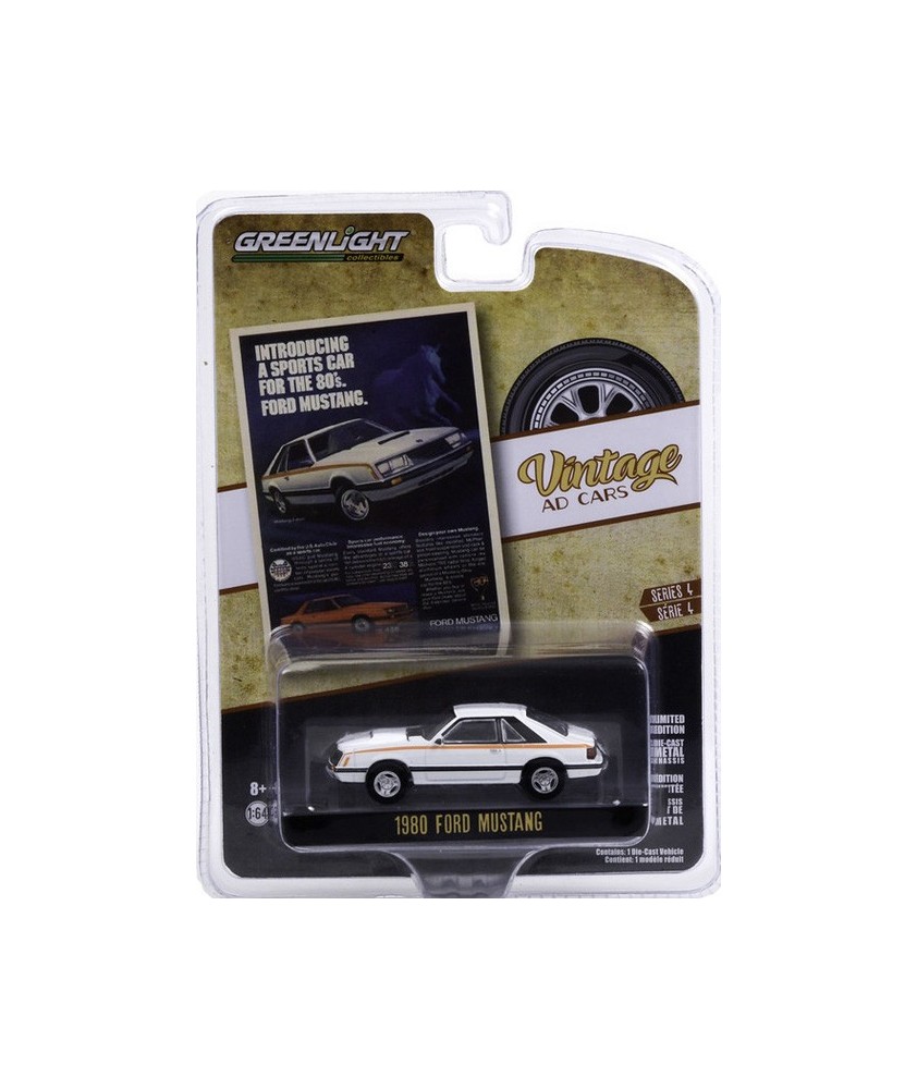 Greenlight Vintage Ad Cars Series 4 - 1980 Ford Mustang