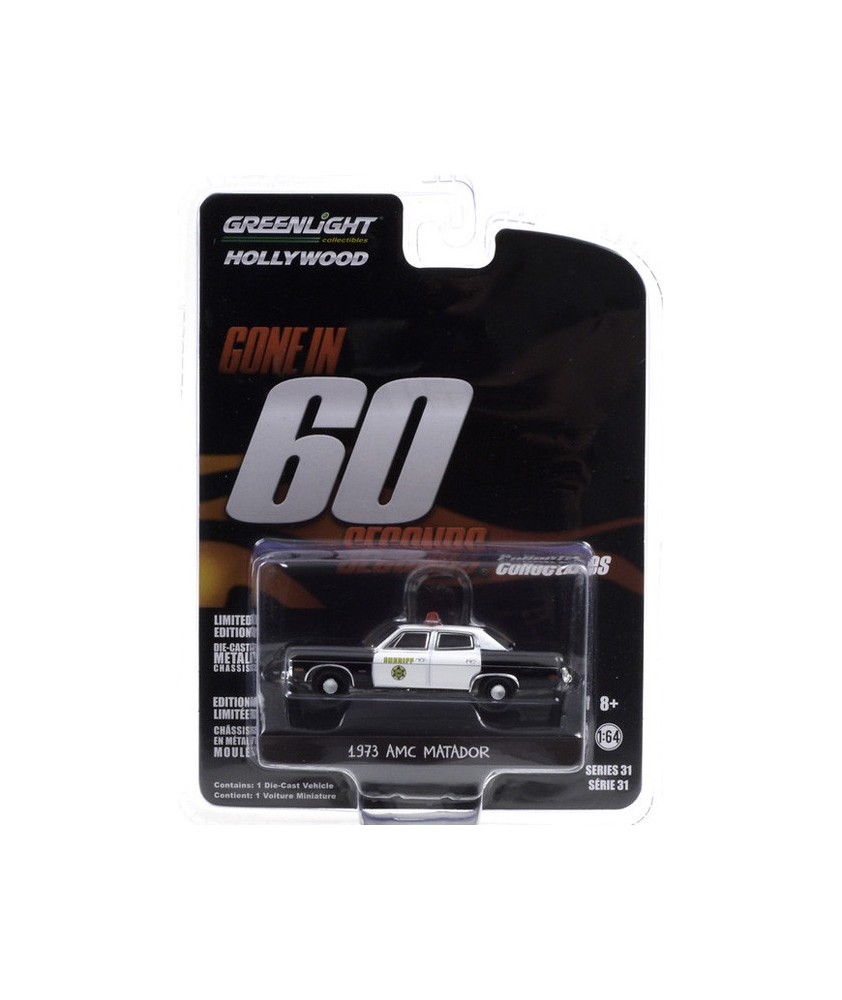 Greenlight Hollywood Series 31 - 1973 AMC Matador Police Car