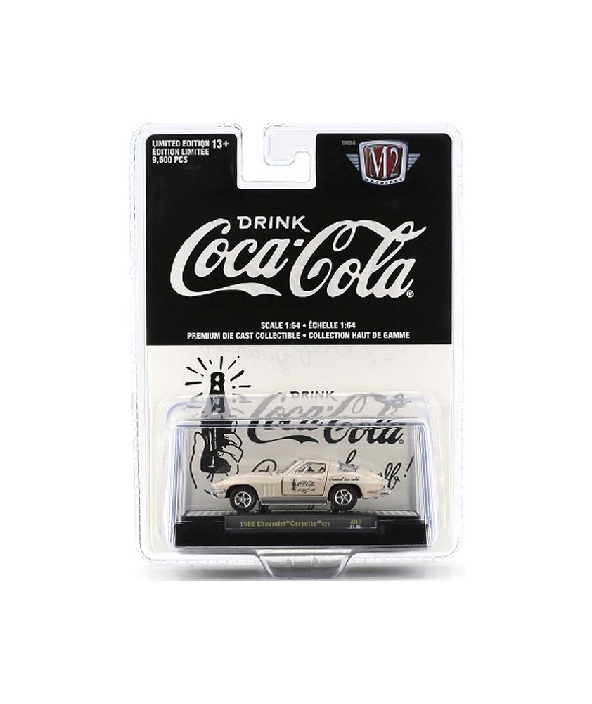 M2 Machines Coca-Cola Release A08 - 1966 Chevy Corvette 427
