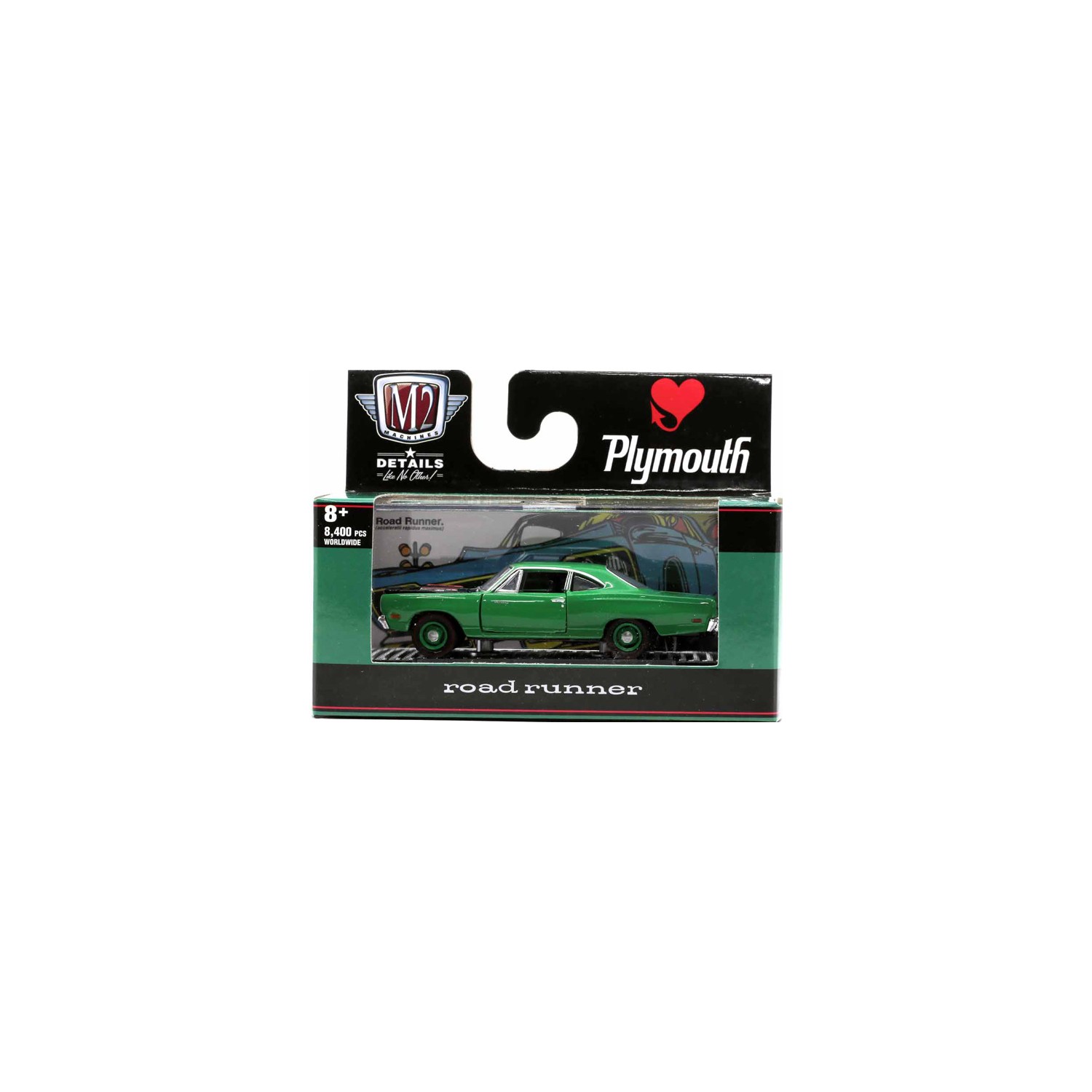M2 Machines Detroit Muscle Release 62 - 1969 Plymouth Road Runner HEMI