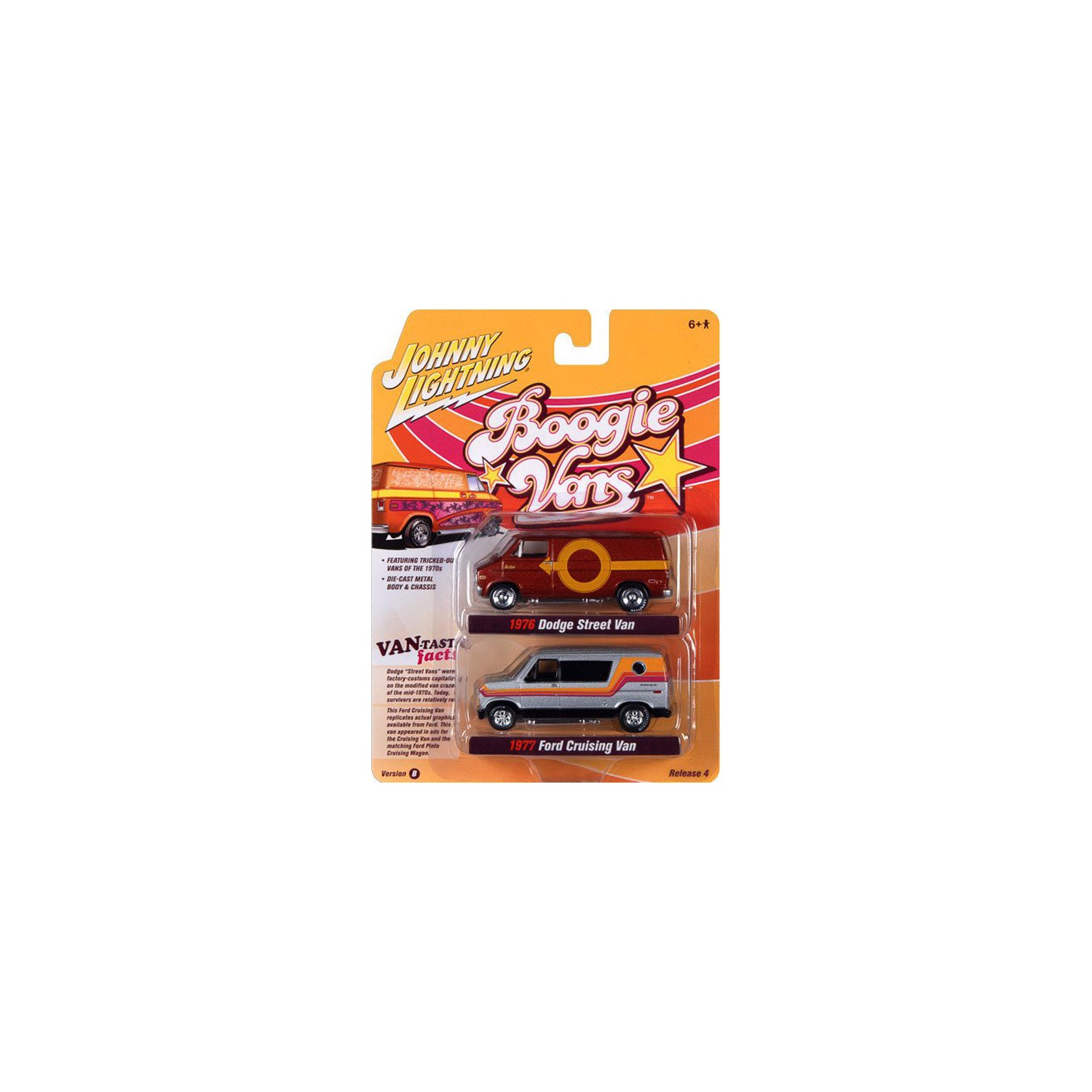 Johnny Lightning Twin Packs Boogie Vans Set